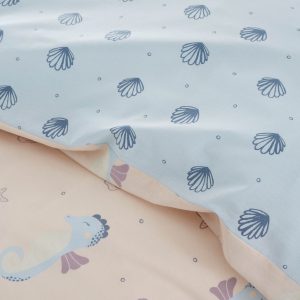 Chapter B Seahorse Bedding in Pink & Blue by Billie Faiers