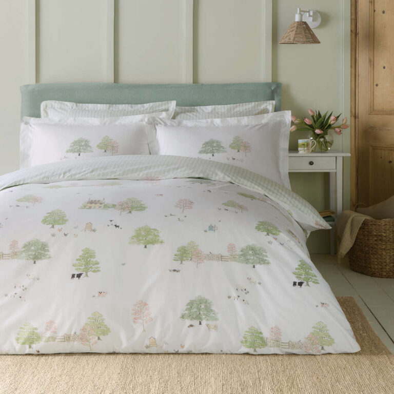 Sophie Allport Spring Cottage Green Bedding Set